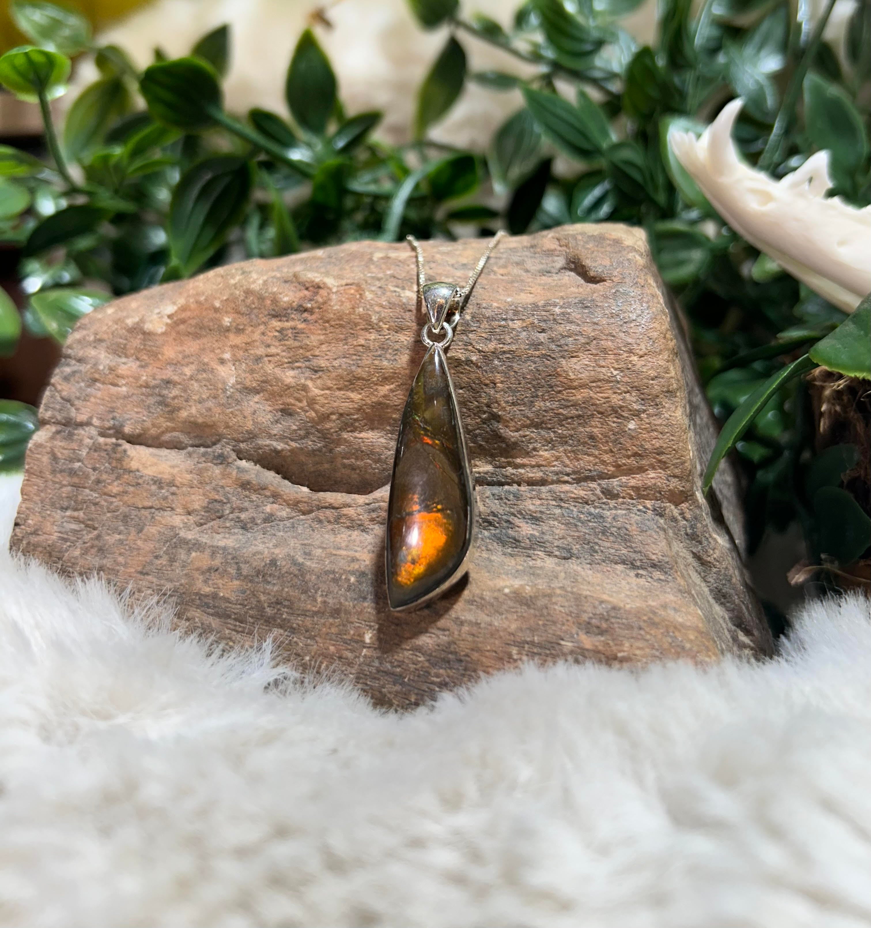 Ammolite Pen. | Bone and Branch